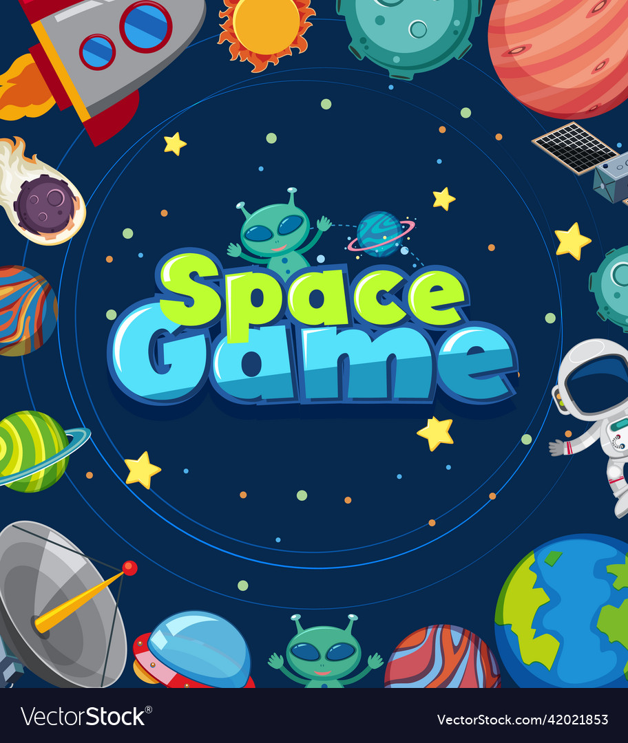 Space element in background Royalty Free Vector Image