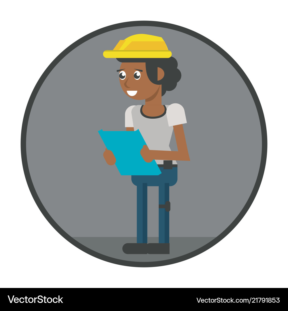 Woman worker cartoon Royalty Free Vector Image