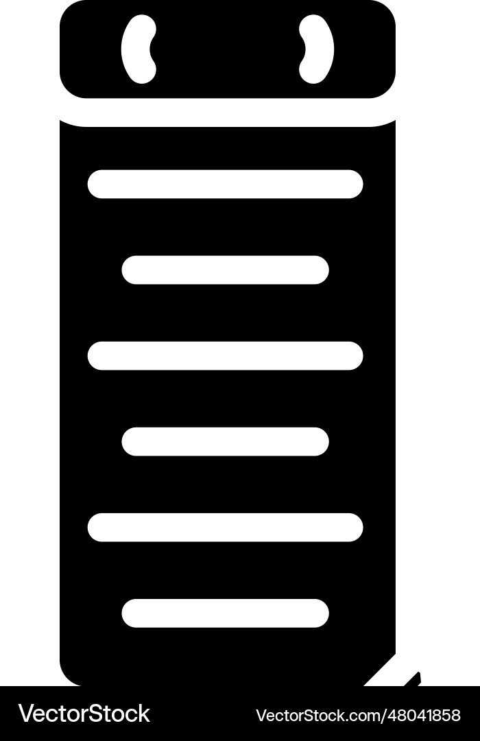 Camping pad glamping glyph icon Royalty Free Vector Image