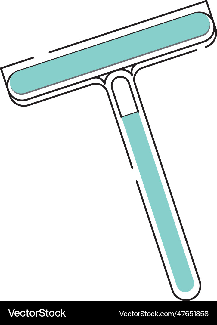 Isolated monochrome window cleaner icon Royalty Free Vector