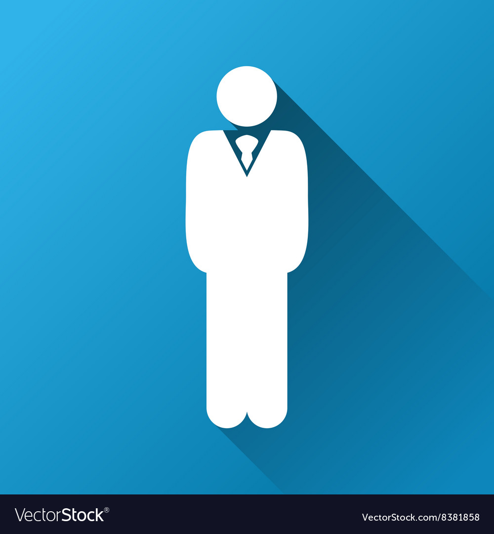 Manager gradient square icon Royalty Free Vector Image