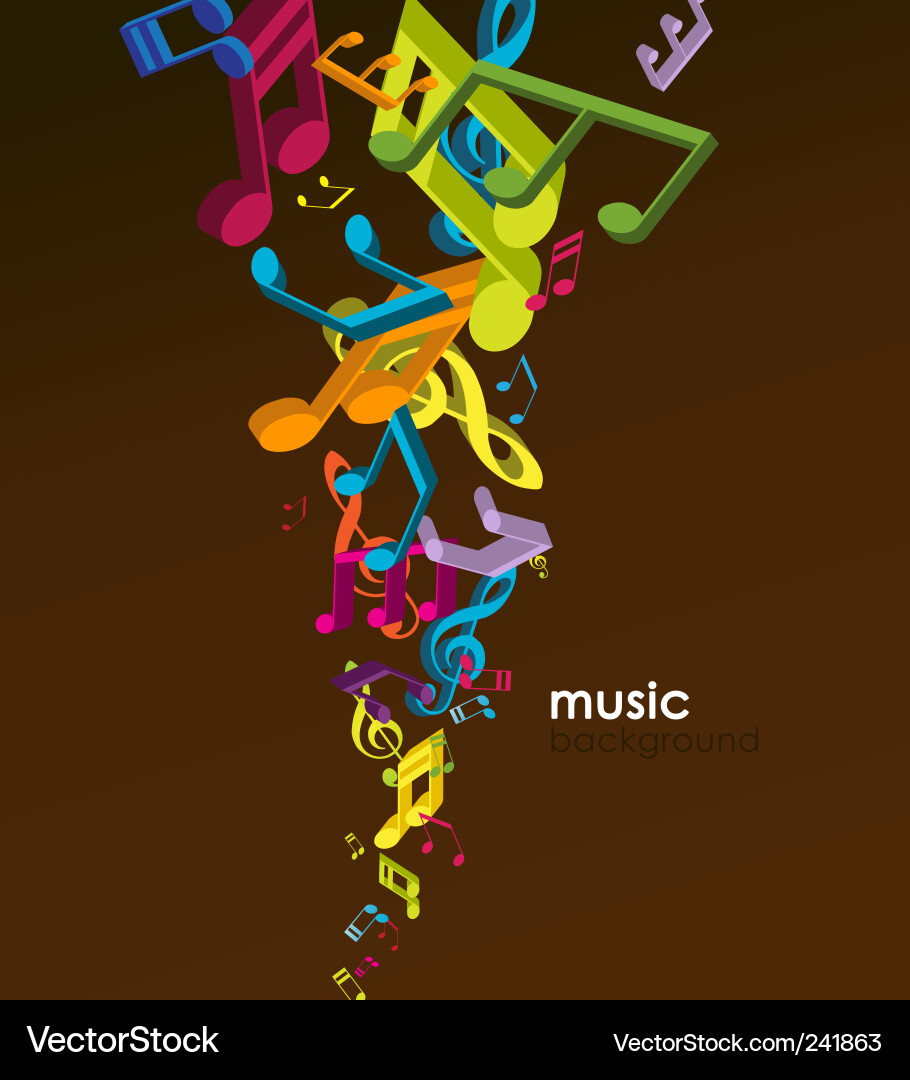 3d tunes Royalty Free Vector Image - VectorStock