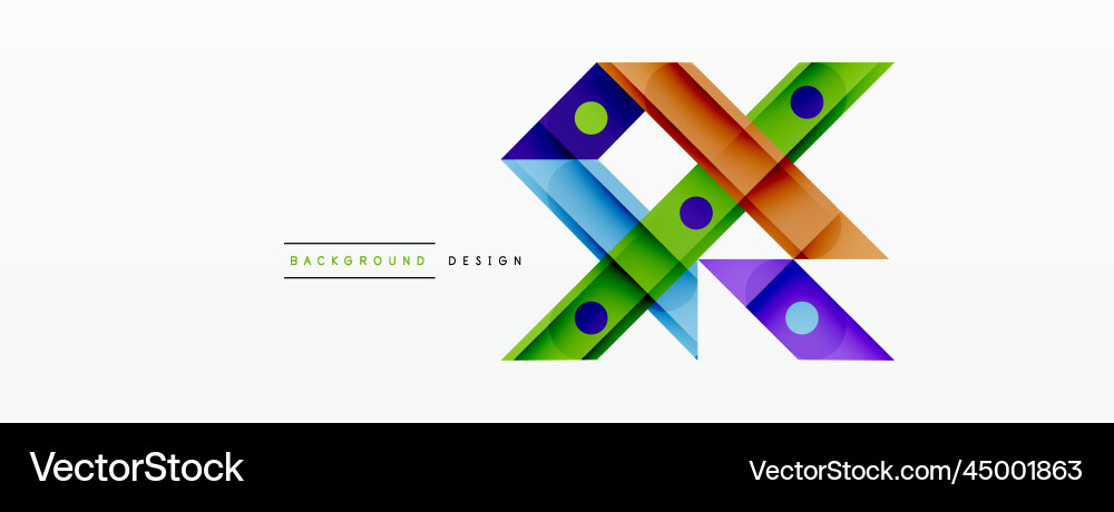 Bright colorful straight lines geometric abstract Vector Image