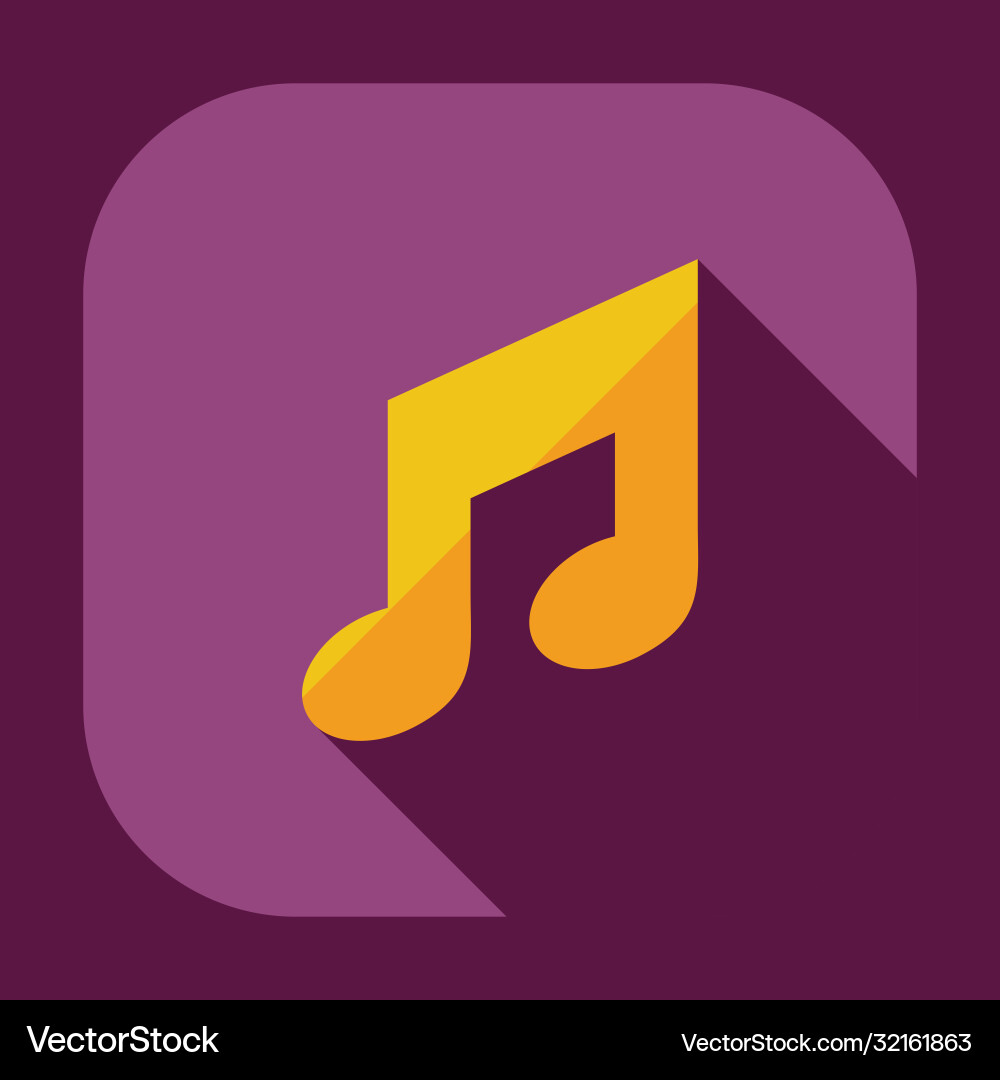 Flat modern design with shadow icons music Vector Image