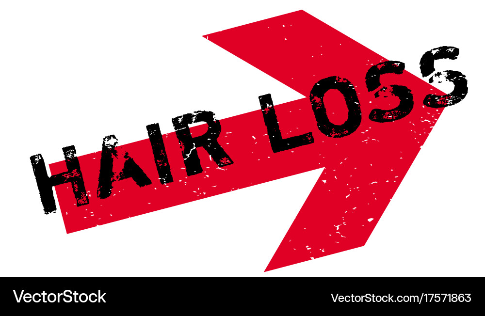 Hair loss rubber stamp Royalty Free Vector Image