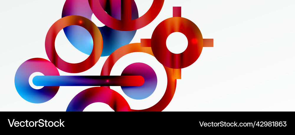 Minimal geometric abstract background circle Vector Image