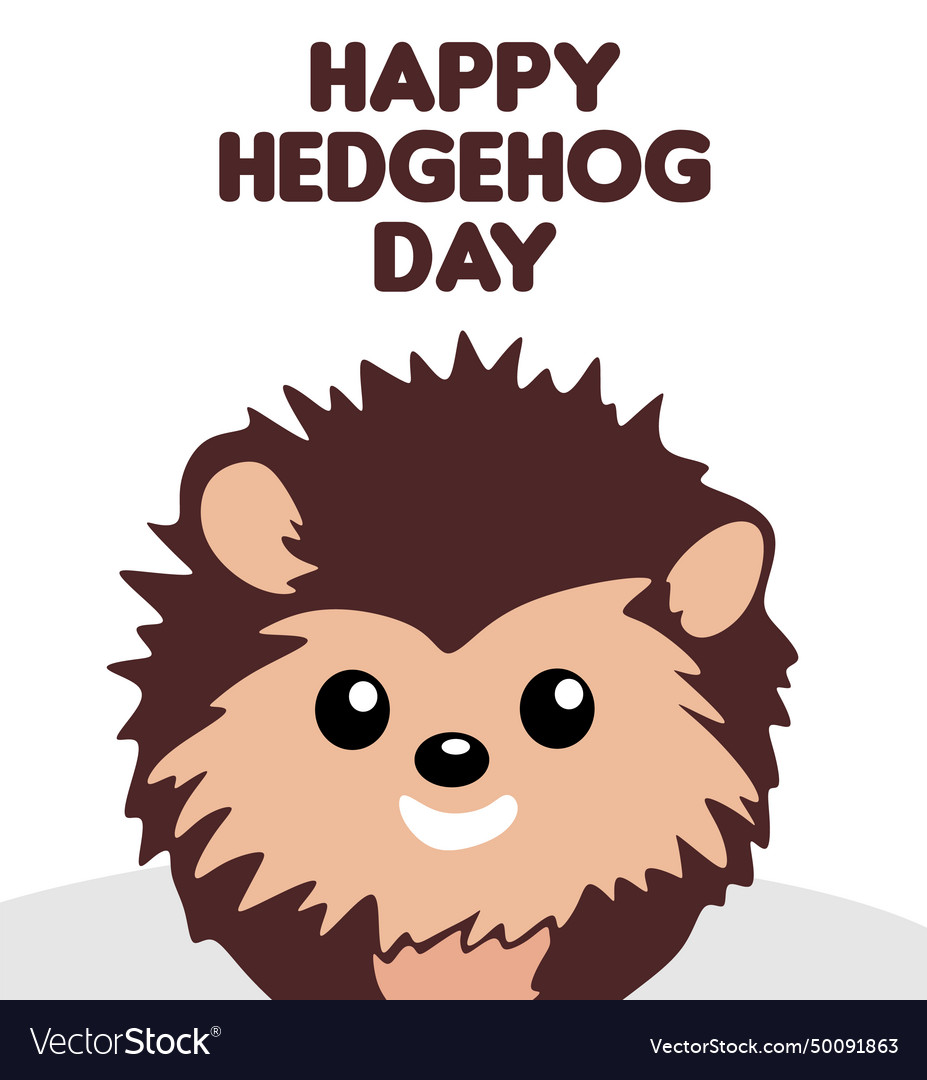 National hedgehog day Royalty Free Vector Image