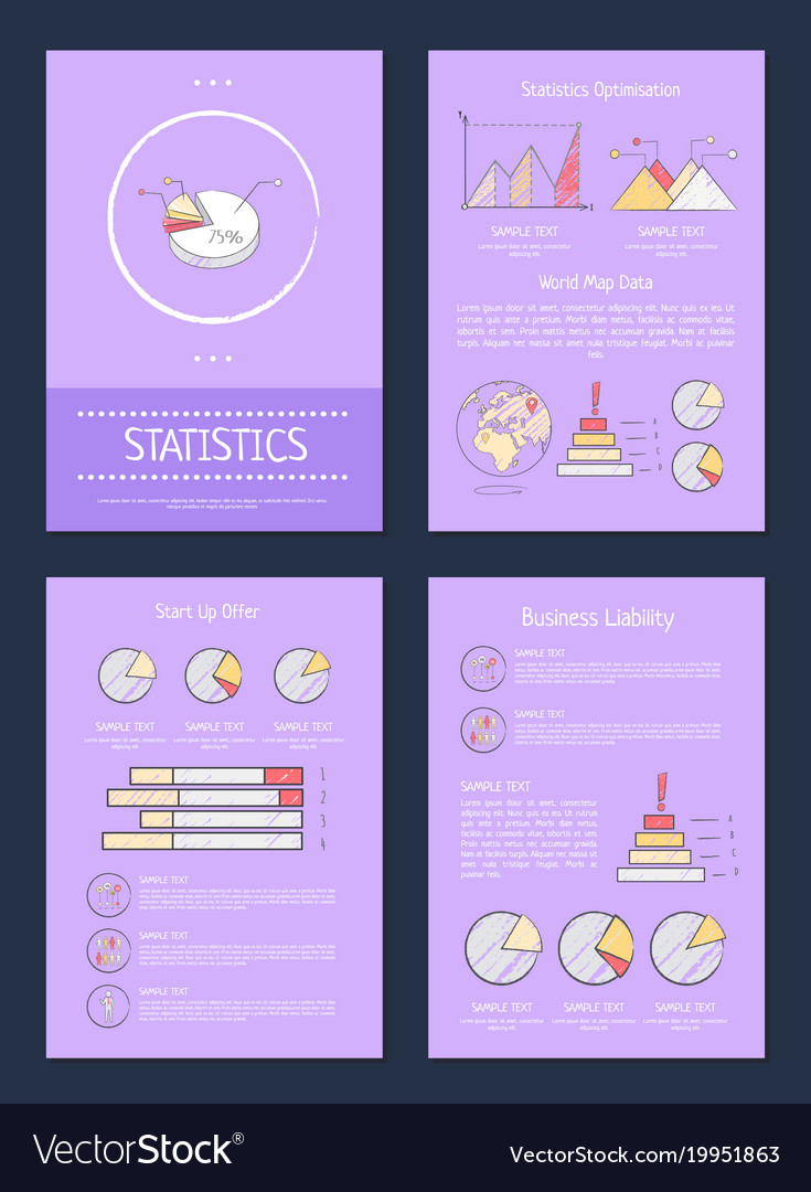 Statistics optimisation data Royalty Free Vector Image