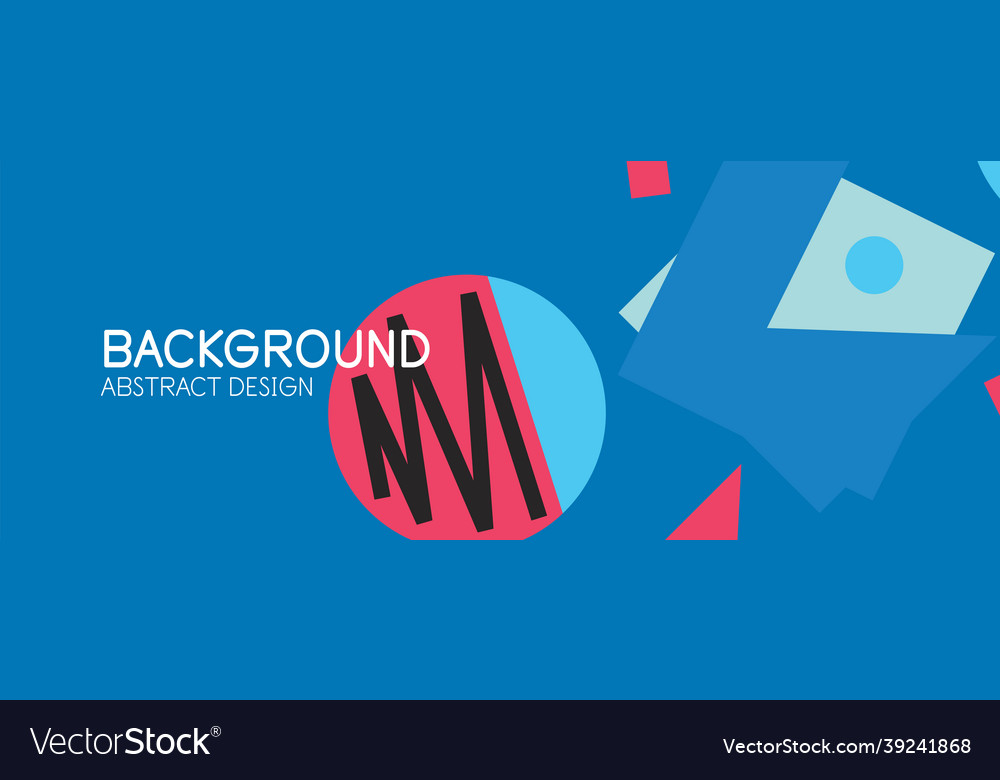 Abstract Background Blocks Lines Triangles Vector Image