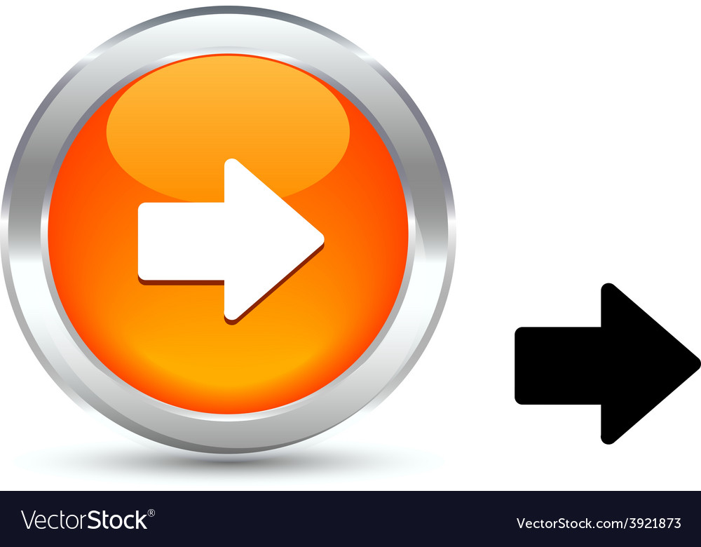 Arrow button Royalty Free Vector Image - VectorStock
