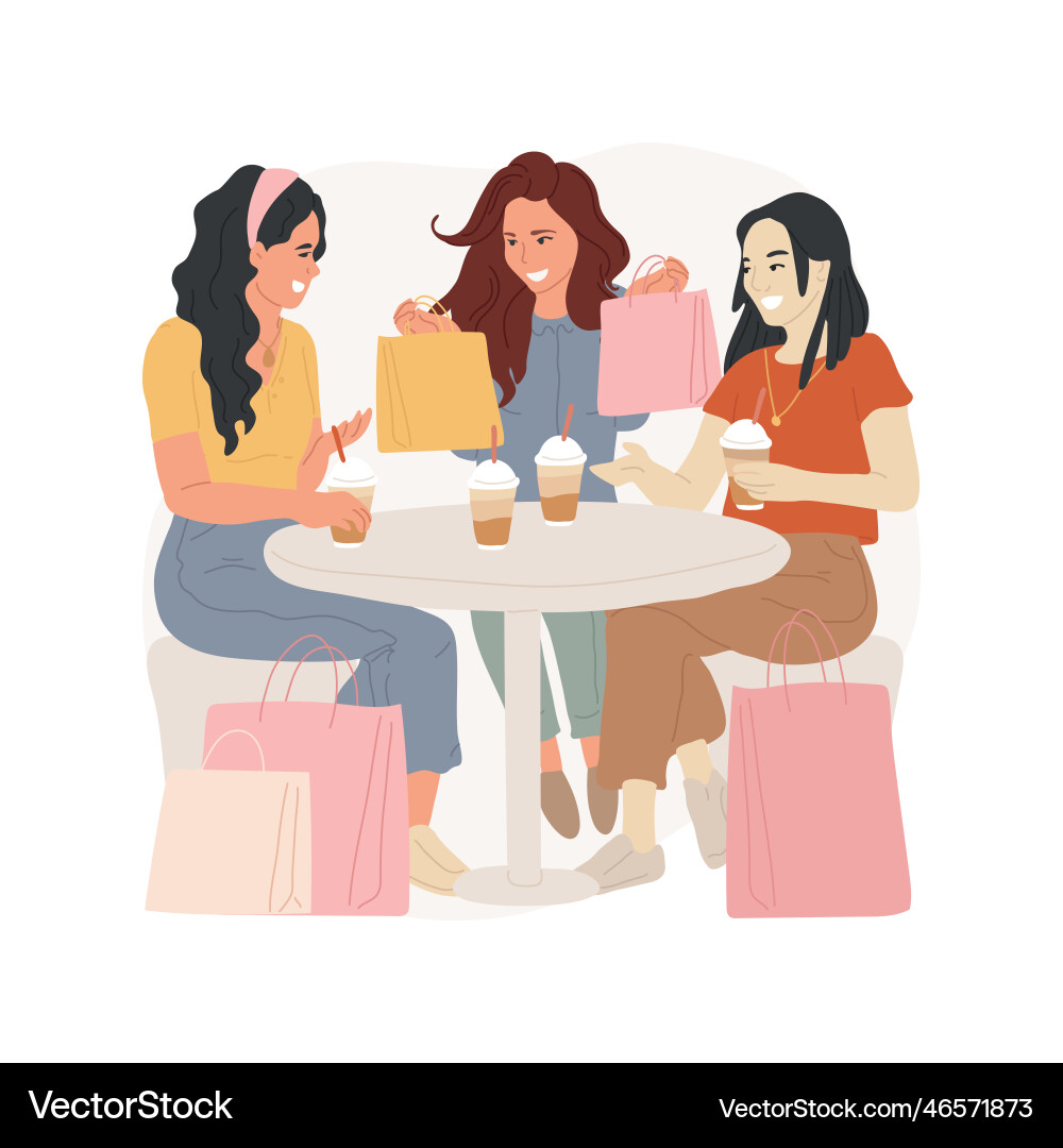 Coffee shop isolated cartoon Royalty Free Vector Image
