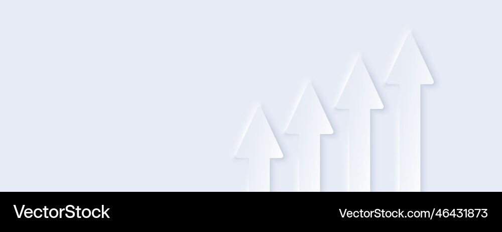 Inflation up trend background abstract financial Vector Image