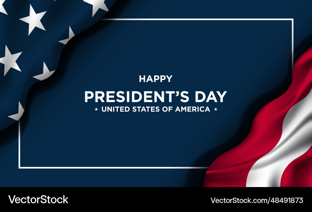 Presidents day background design Royalty Free Vector Image