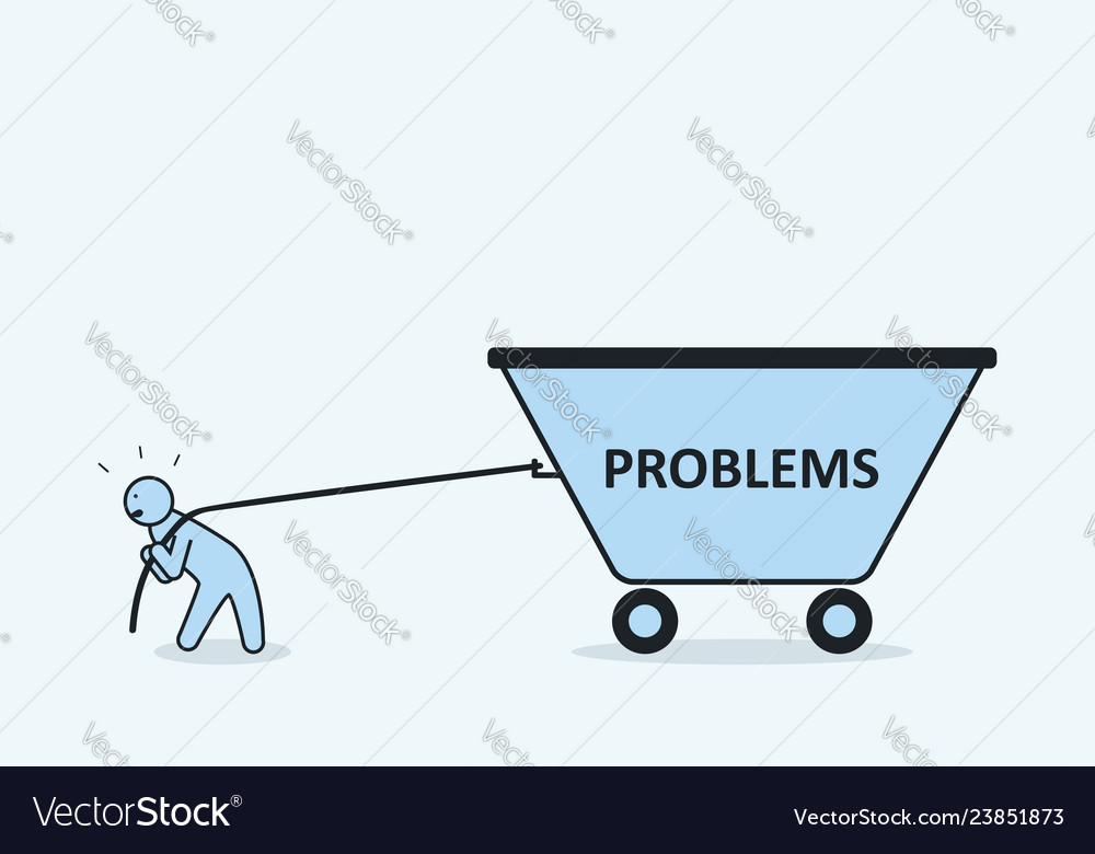 Problem concept Royalty Free Vector Image - VectorStock