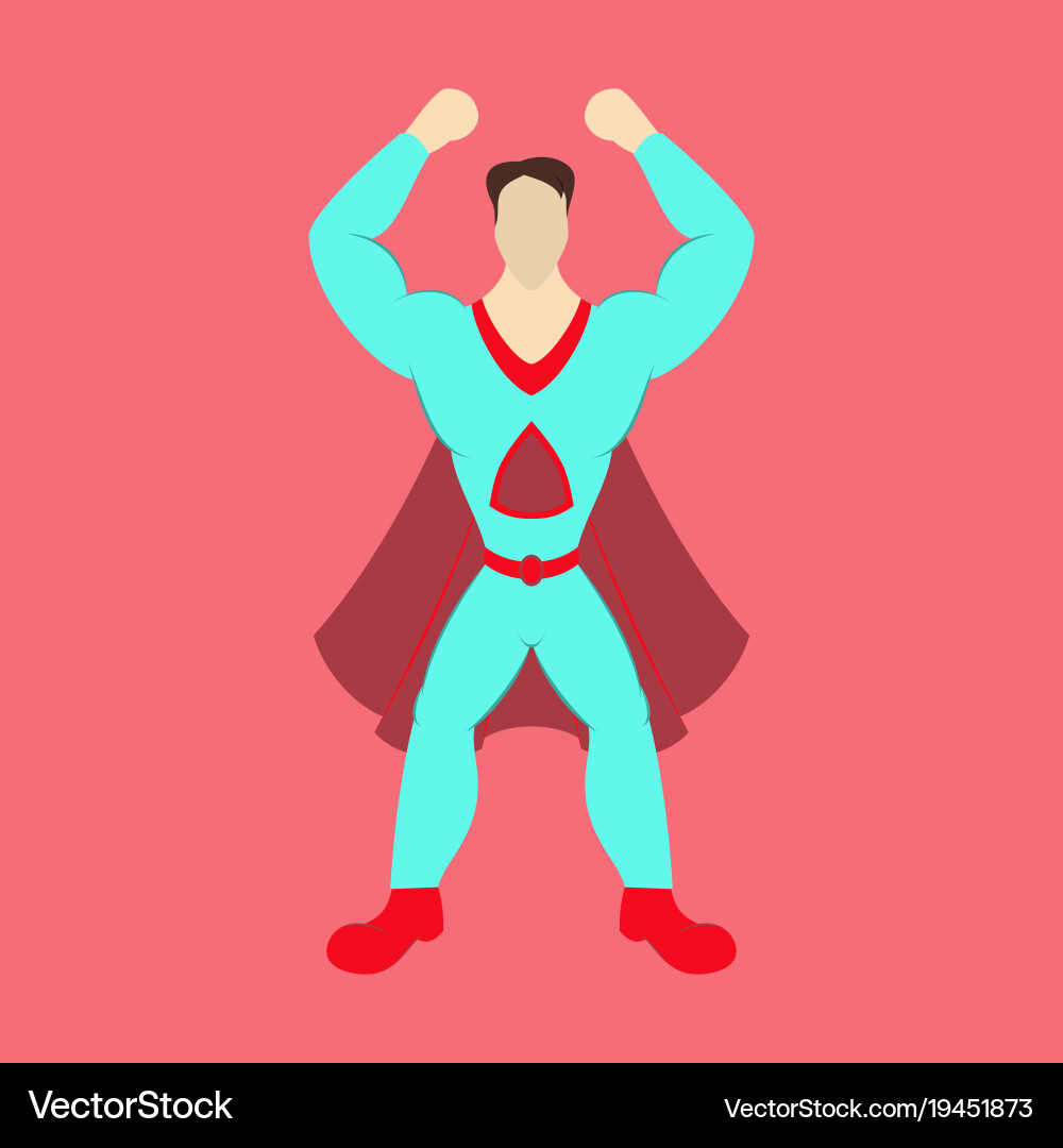 Superhero cartoon icon with superman Royalty Free Vector