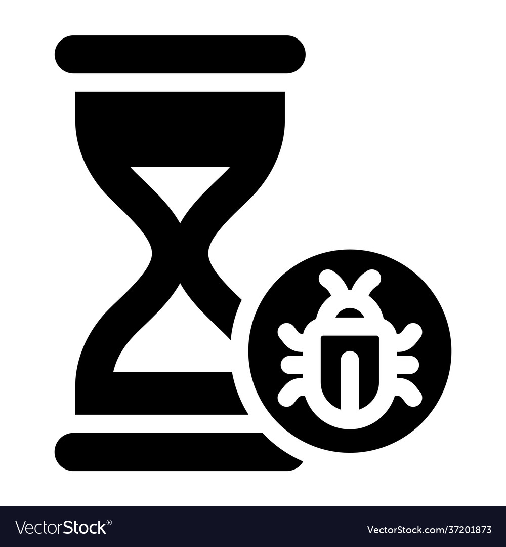 Time bug Royalty Free Vector Image - VectorStock
