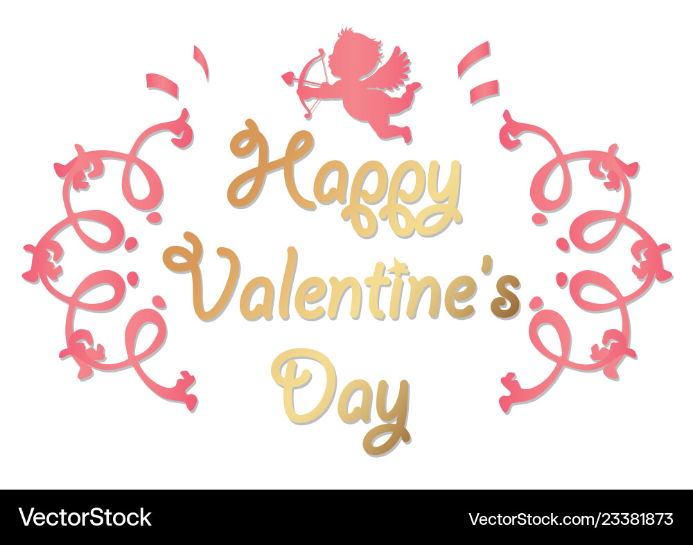 Valentines day symbol or icon on white background Vector Image