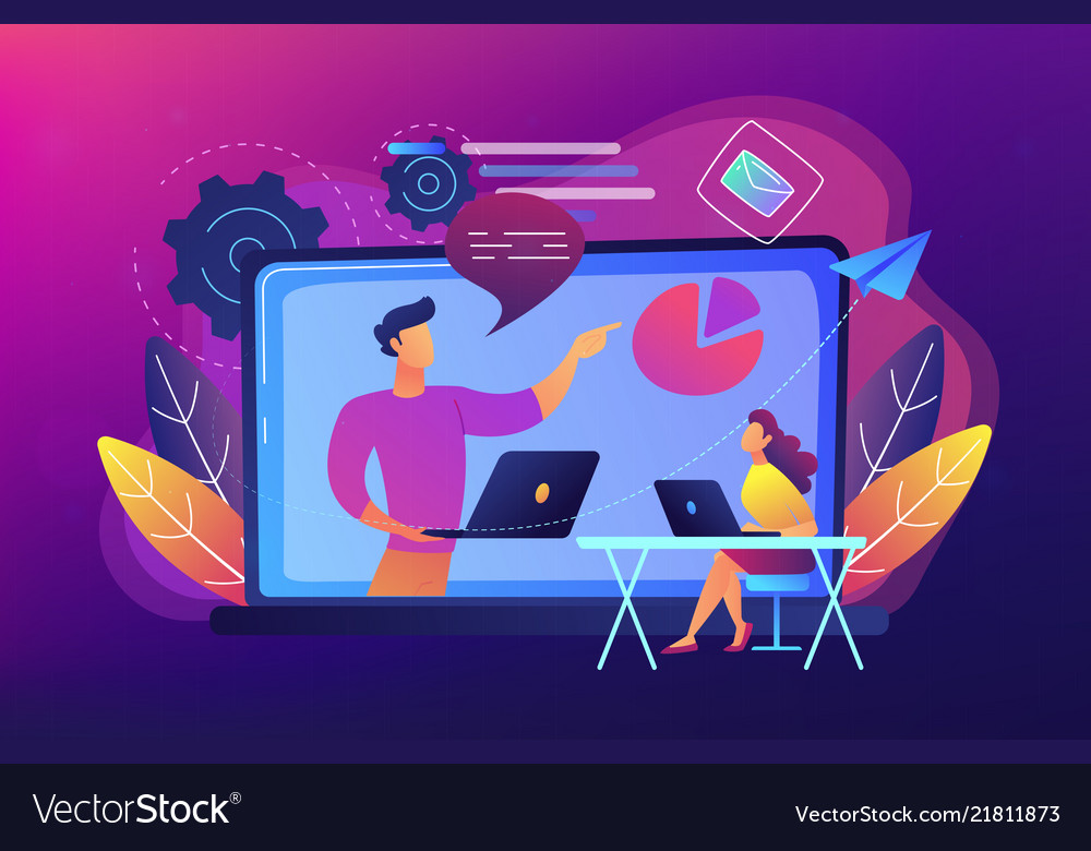 Webinar concept Royalty Free Vector Image - VectorStock