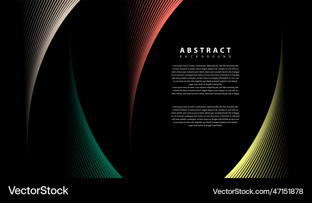 Abstract colorful wave line background curve Vector Image