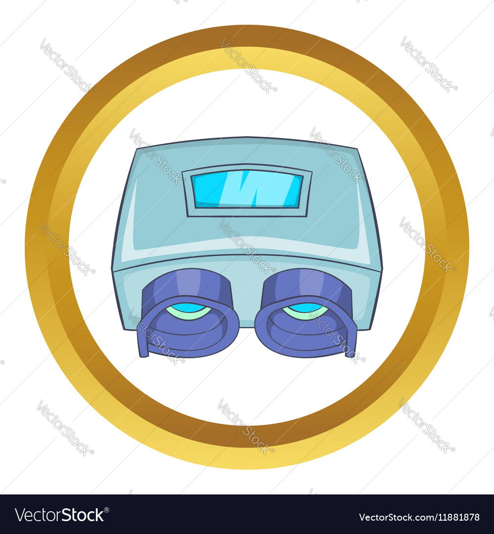 Eye checking machine icon Royalty Free Vector Image