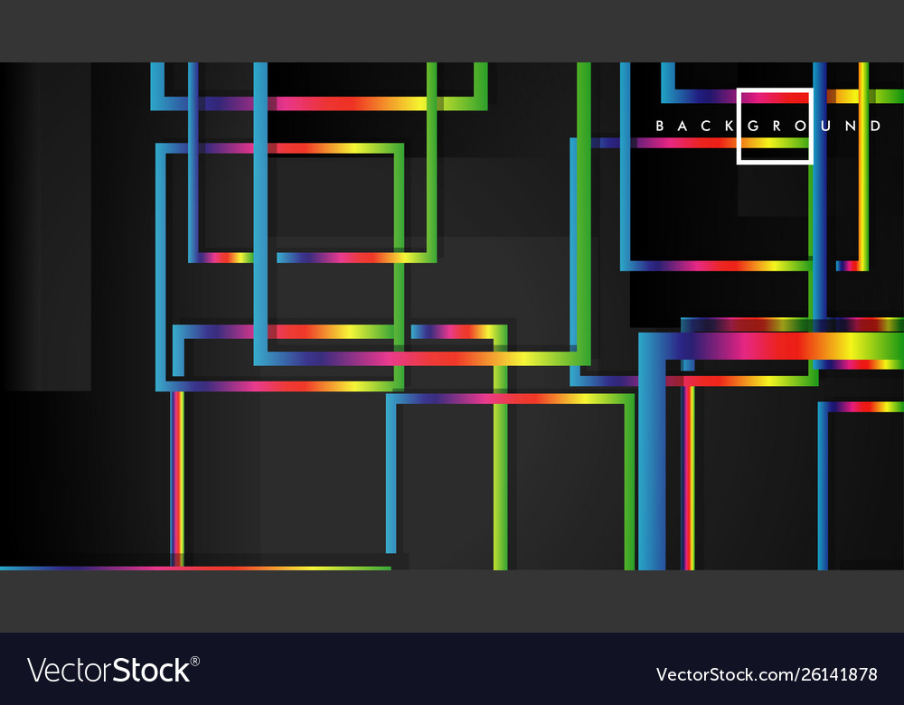 Modern abstract squares backgrounds with a black Vector Image