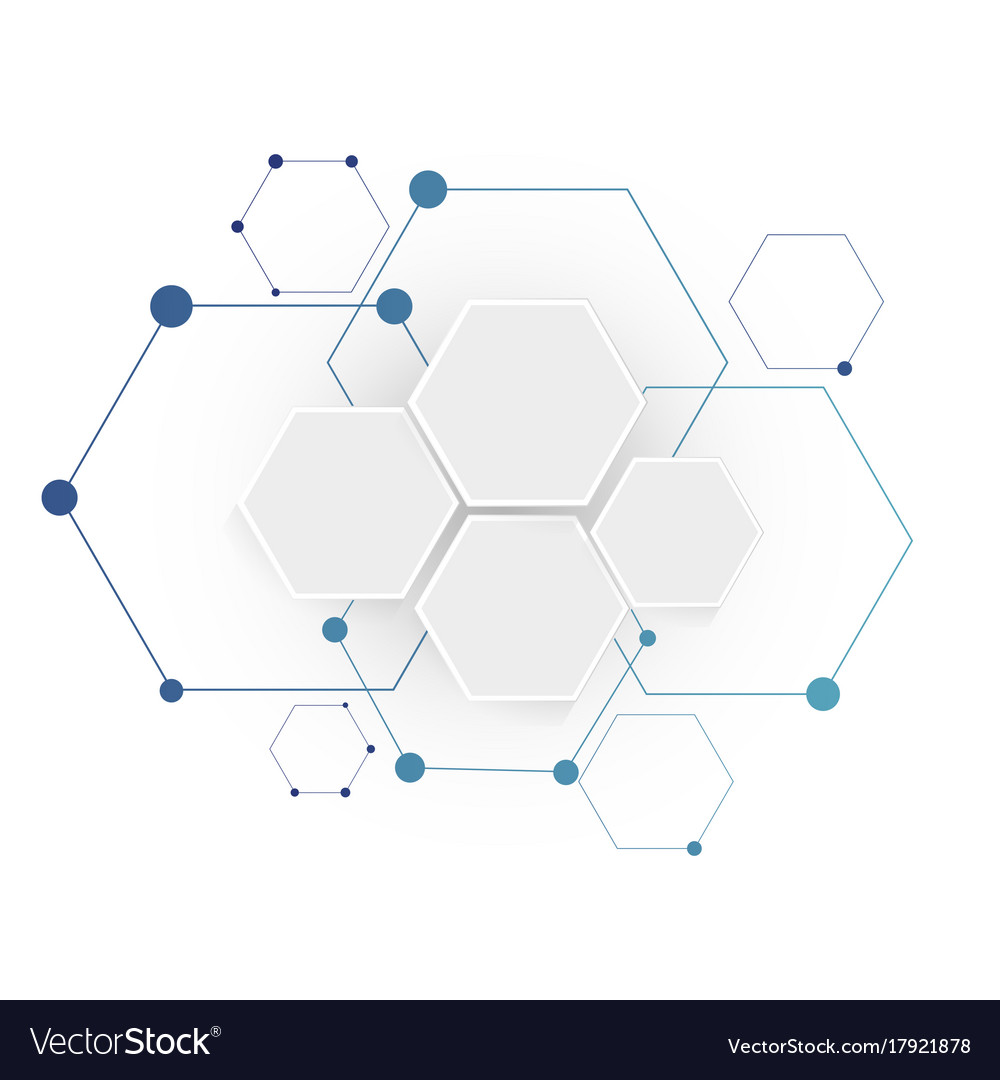 Molecular Connection Structure Royalty Free Vector Image
