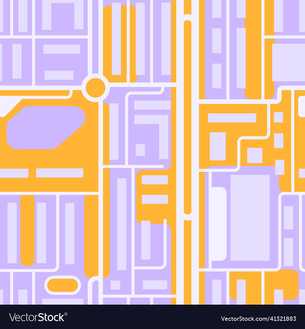 City map seamless pattern of streets Royalty Free Vector