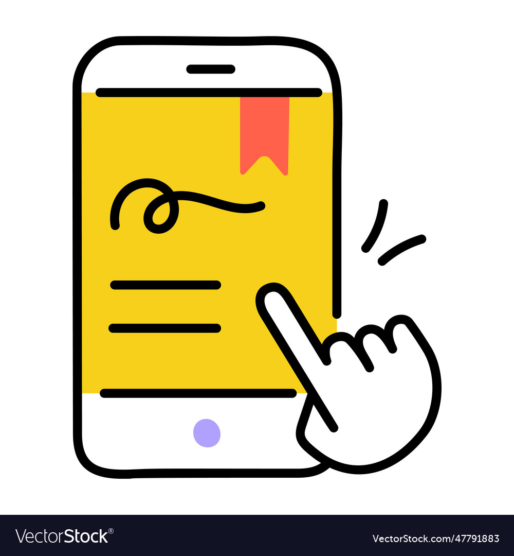 E reader Royalty Free Vector Image - VectorStock