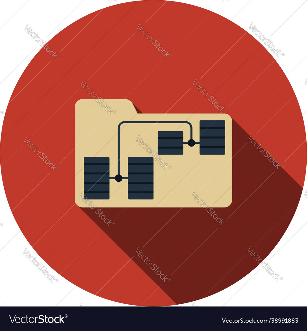 Folder network icon Royalty Free Vector Image - VectorStock