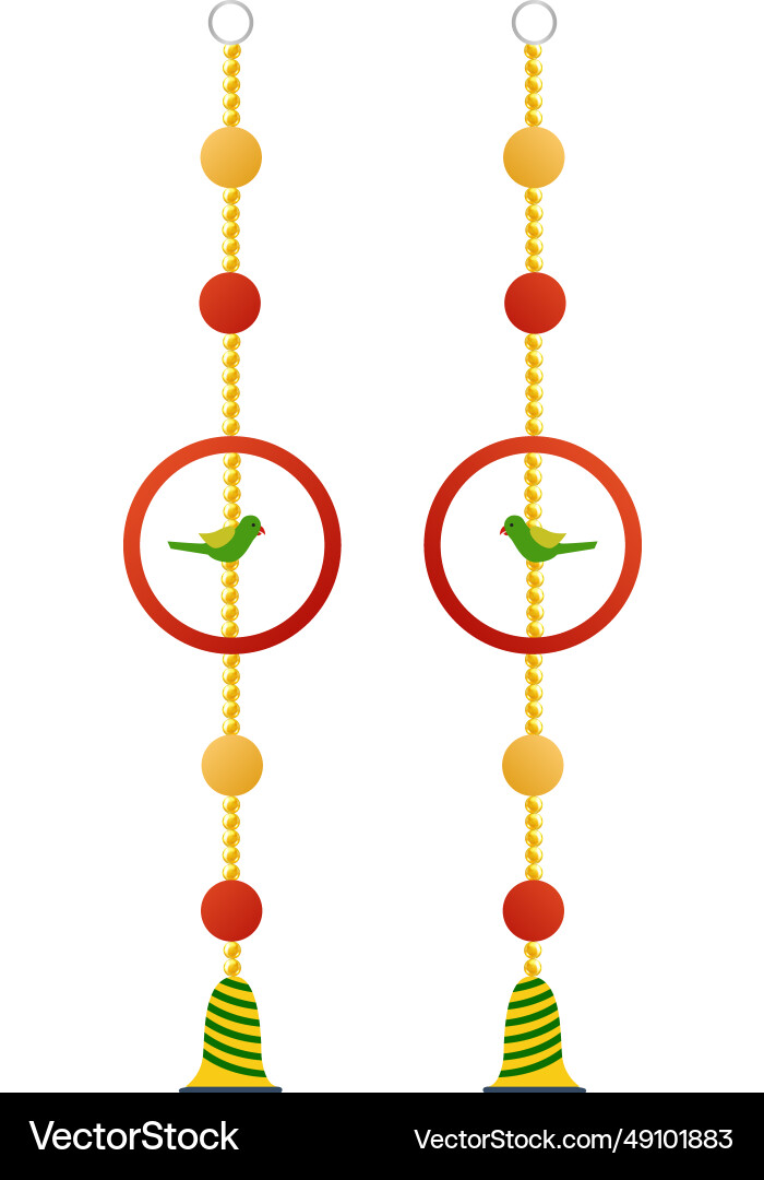Image of decorative hanging showpiece Royalty Free Vector