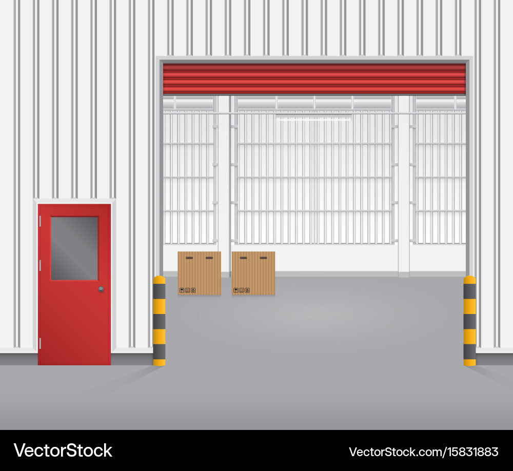 Shutter door Royalty Free Vector Image - VectorStock