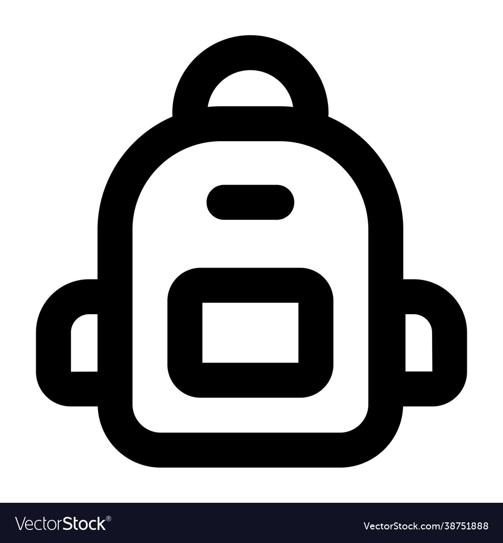 Basic backpack Royalty Free Vector Image - VectorStock