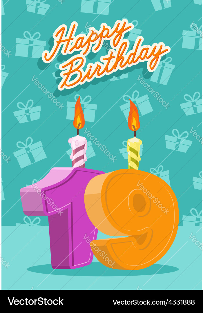 19 Birthday Candles