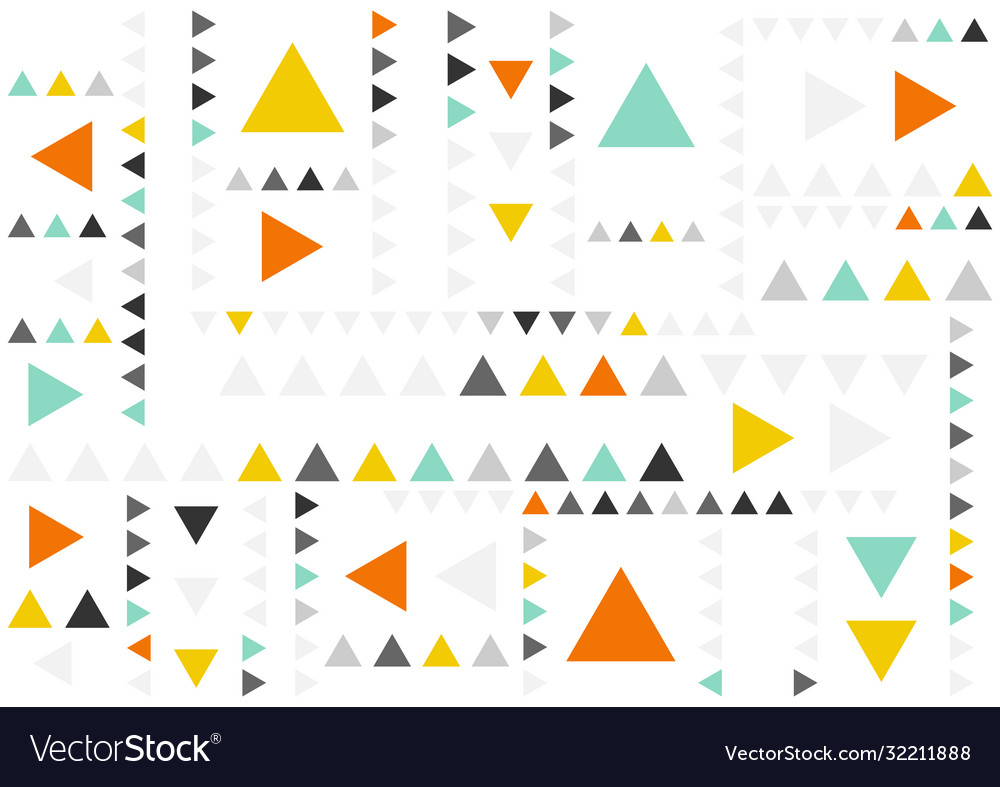Creative triangle geometric abstract background Vector Image