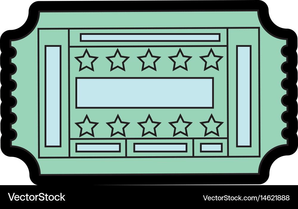 Entrance ticket paper Royalty Free Vector Image