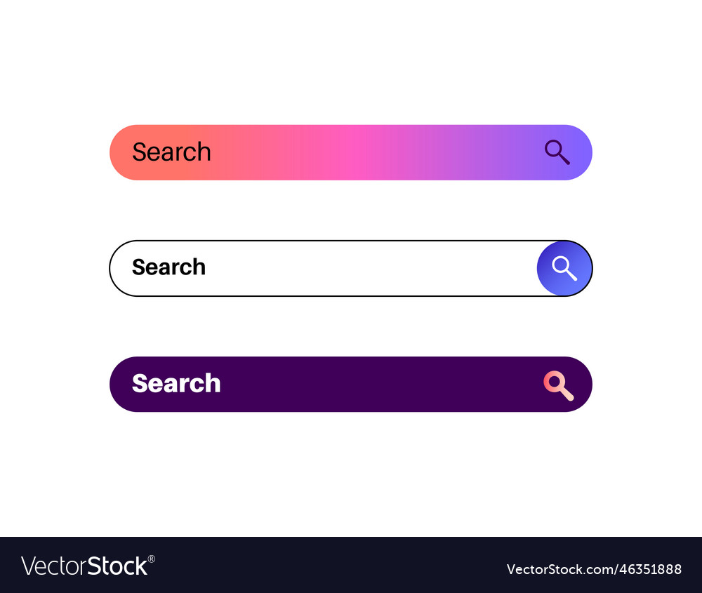 Search box control Royalty Free Vector Image - VectorStock