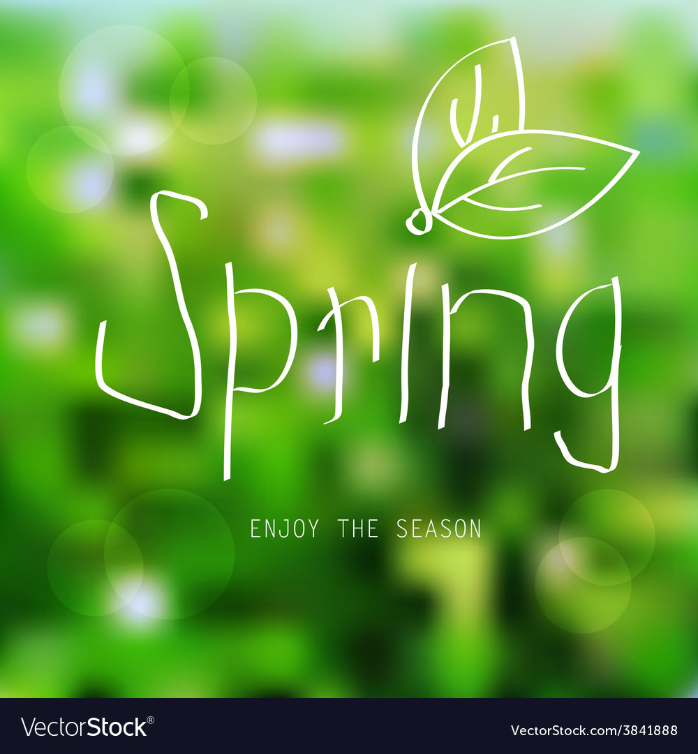Spring landscape background Royalty Free Vector Image
