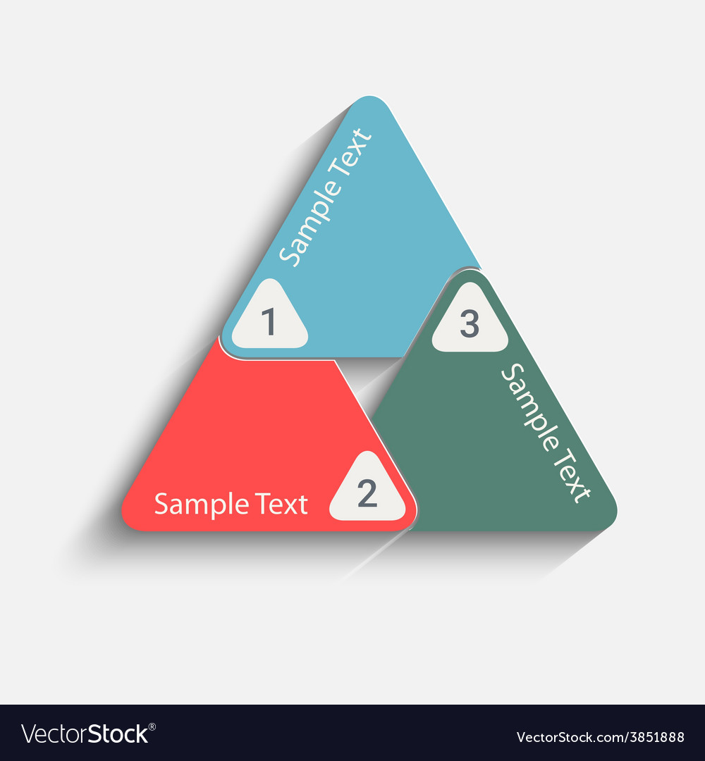 Triangle back Royalty Free Vector Image - VectorStock