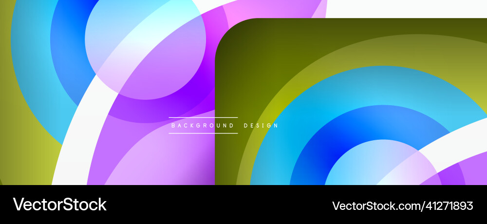 Abstract background with color geometric shapes Vector Image