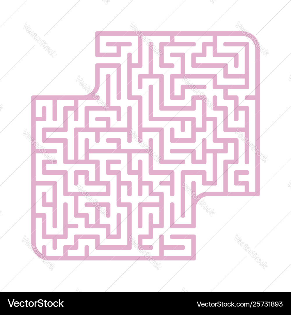 Abstract labyrinth game for kids puzzle Royalty Free Vector