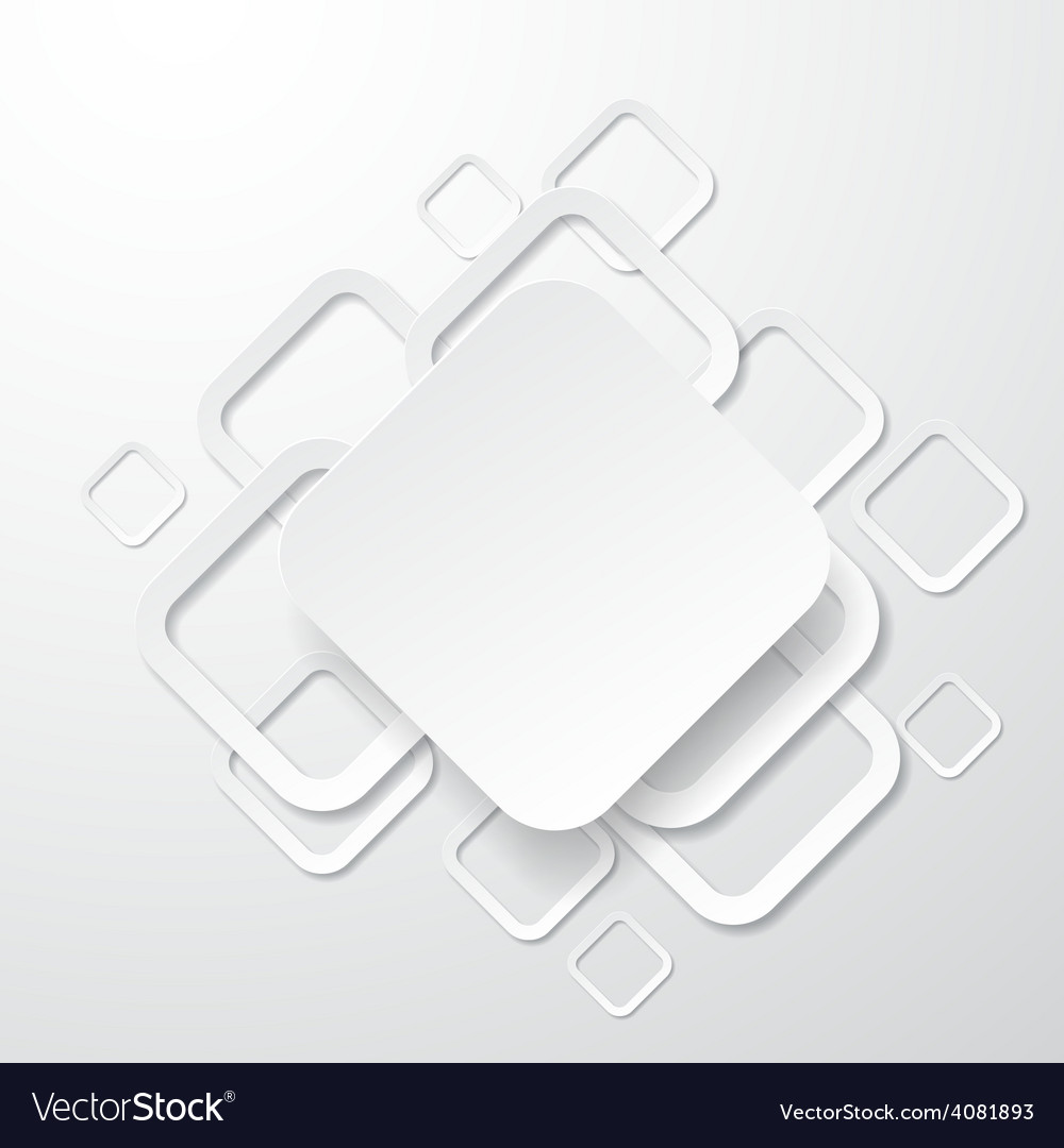 Background with paper white square notes Vector Image