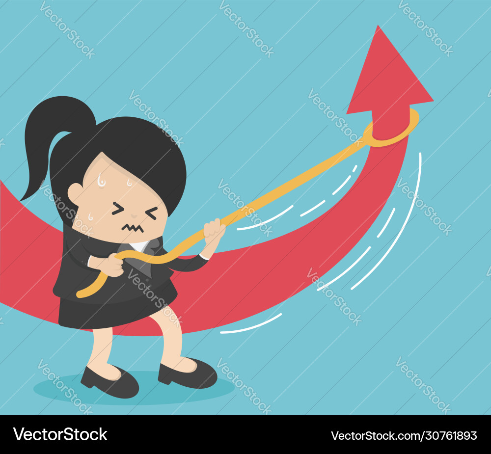 Businesswomen changing direction stock Royalty Free Vector