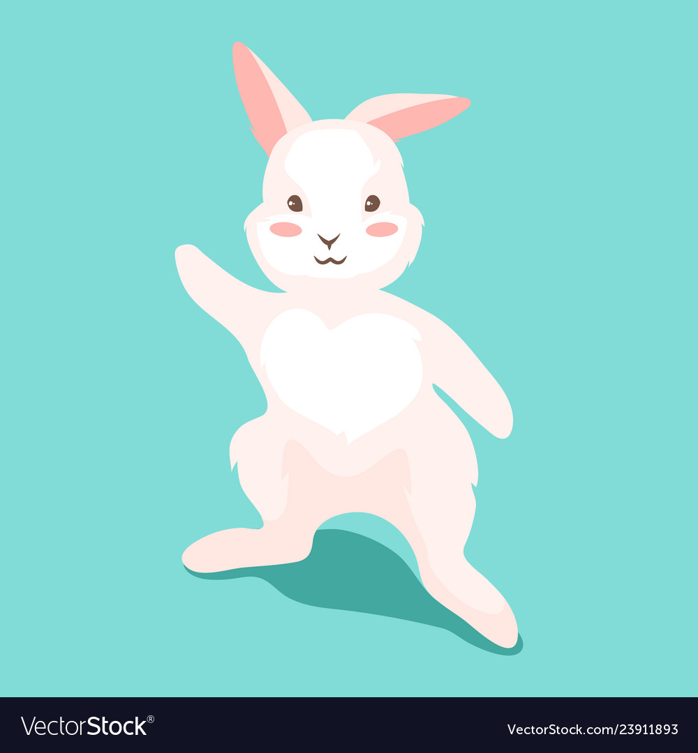 Cute easter bunny Royalty Free Vector Image - VectorStock