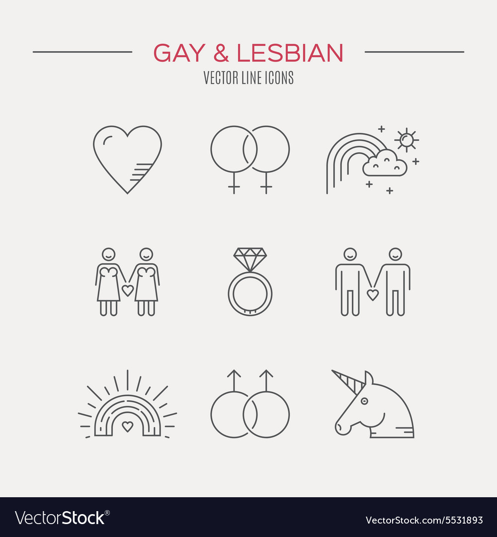 Gay Marriage Royalty Free Vector Image Vectorstock