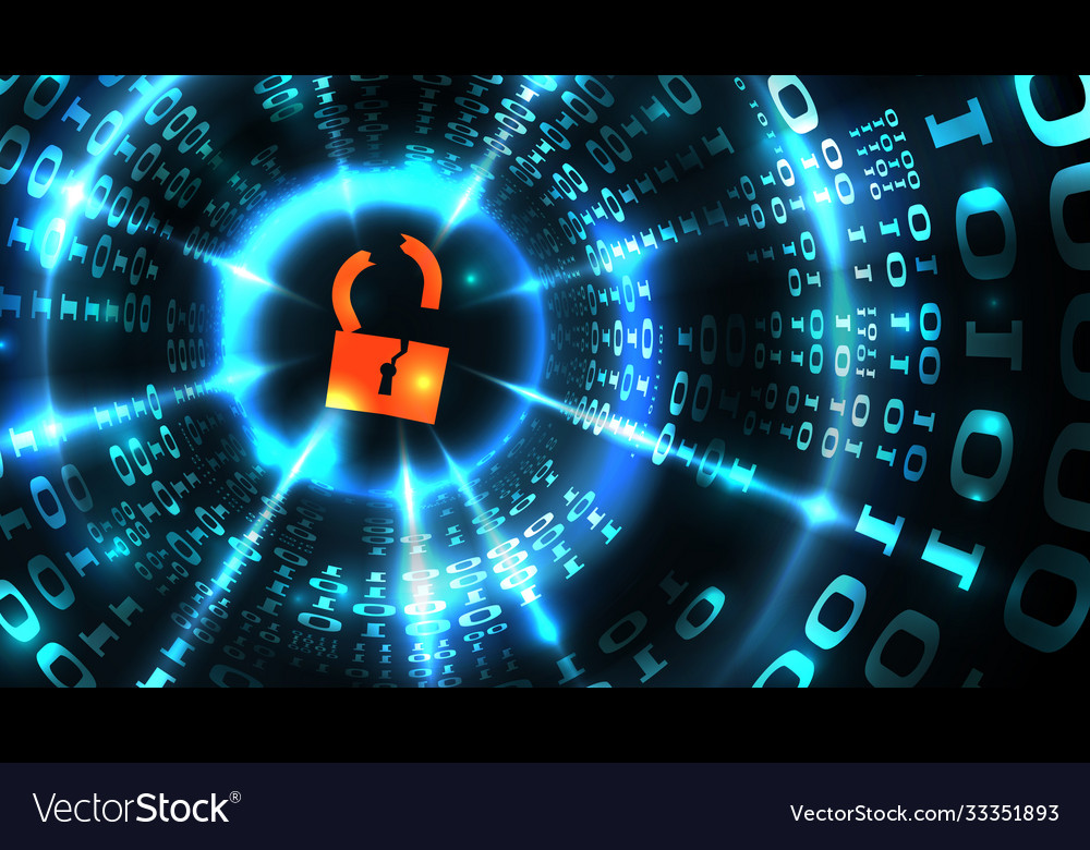 Hacking computer system database social network Vector Image
