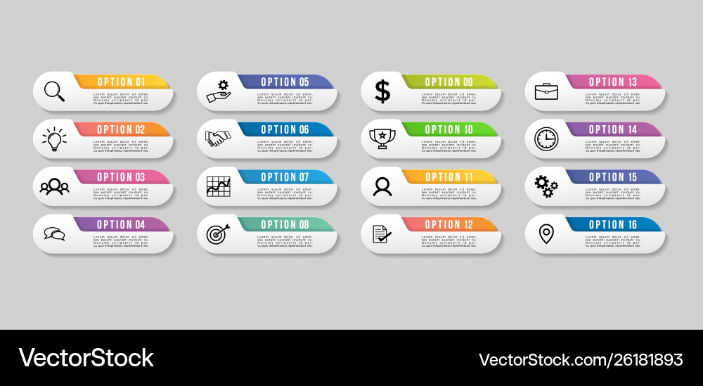 Infographics elements template design business Vector Image