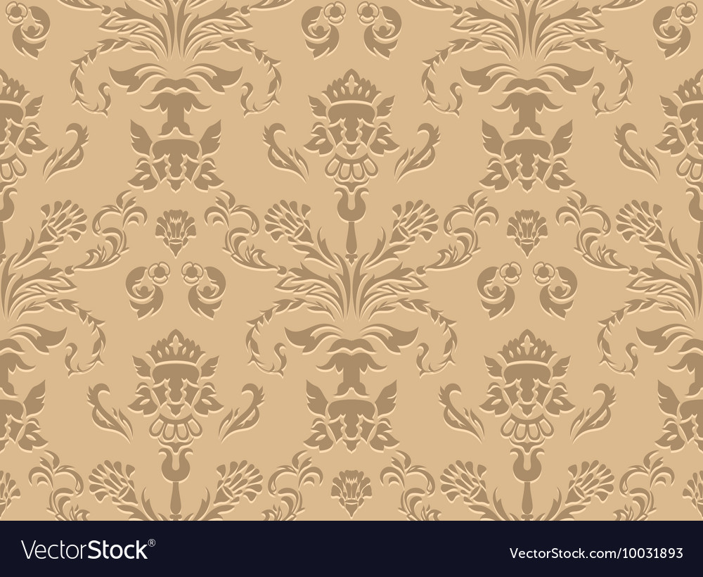 Seamless baroque pattern Royalty Free Vector Image