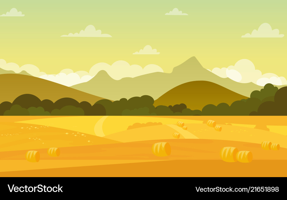 Autumn landscape with Royalty Free Vector Image