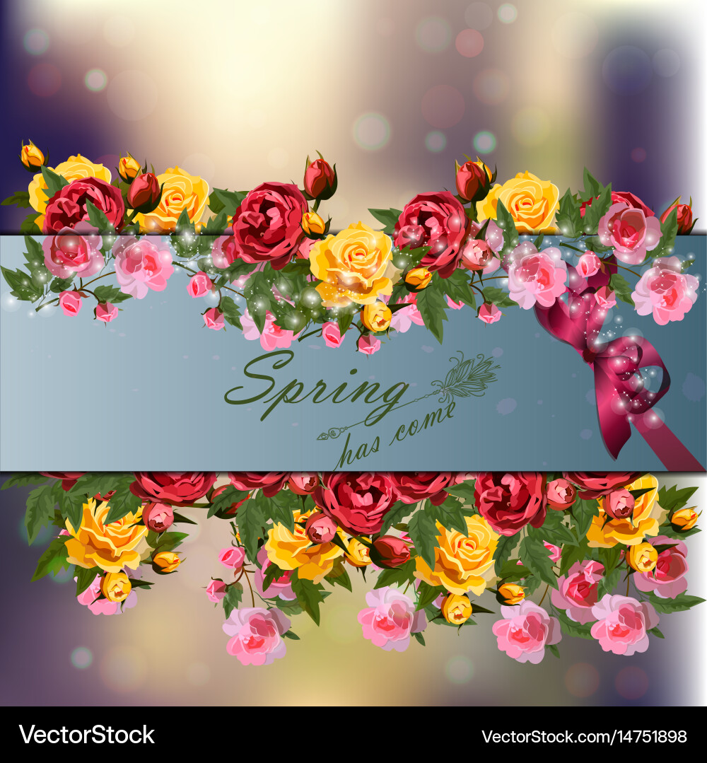 Bouquet of roses Royalty Free Vector Image - VectorStock