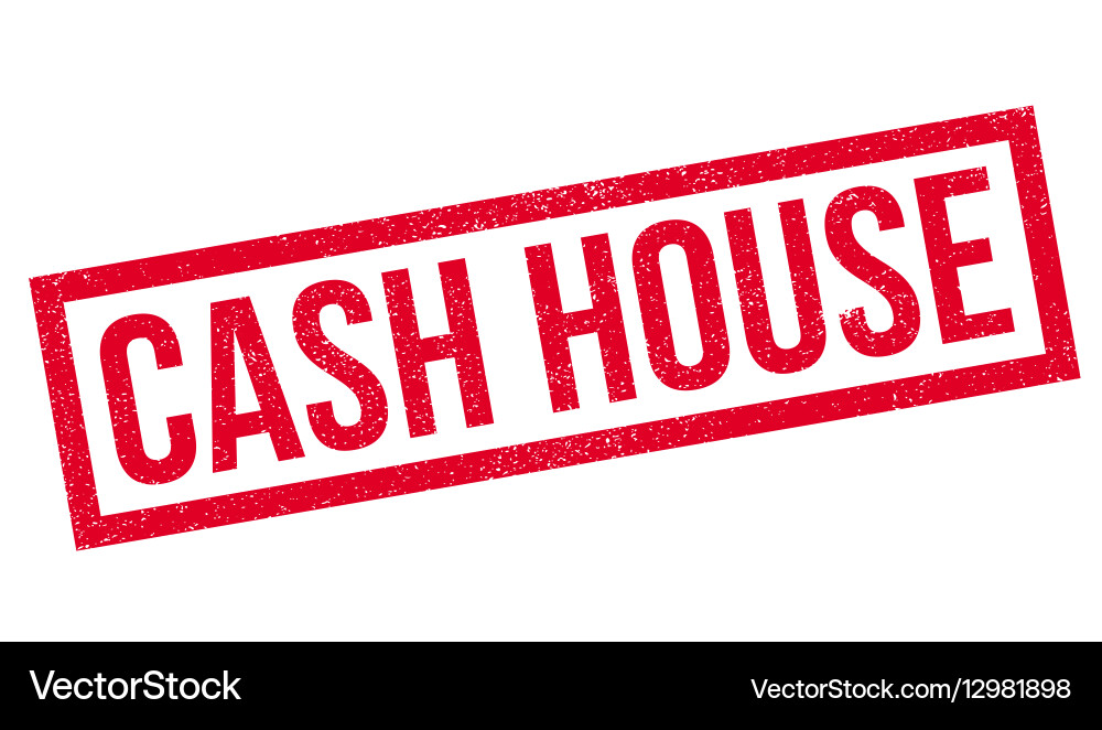 Cash house rubber stamp Royalty Free Vector Image